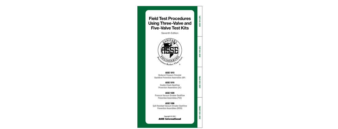 ASSE International Publishes New Edition of Backflow Prevention Field ...