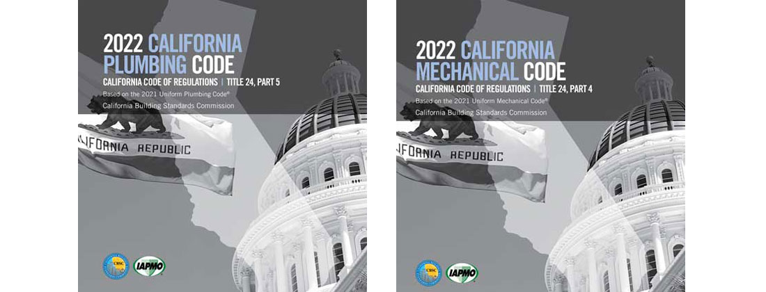 2022 California Plumbing Code, California Mechanical Code Now Available ...
